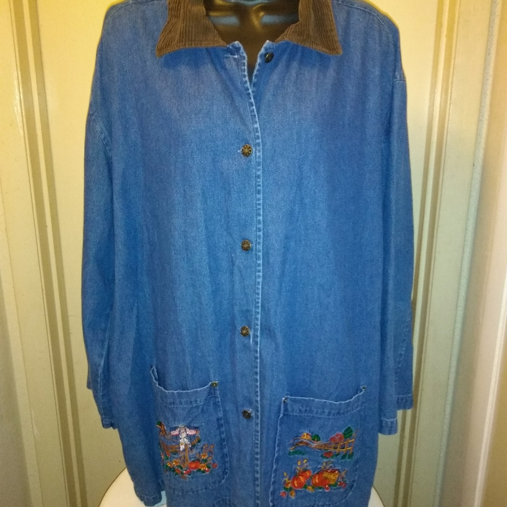 Victoria Jones Woman Denim Fall Theme - Gem